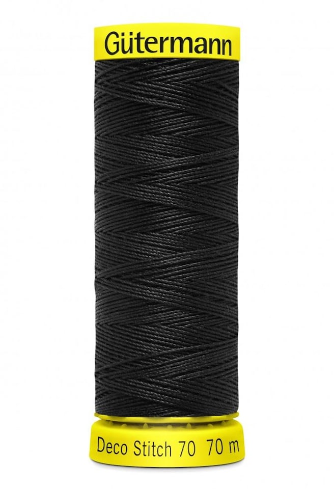Gutermann Deco Stitch 70 Thread 000 Black for Embroidery - each - Tesco ...