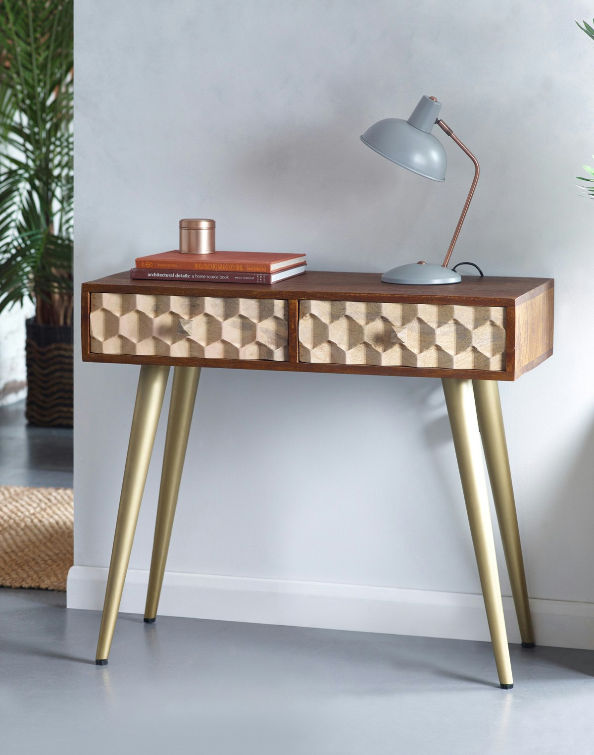 Edison Modern Console Table/Desk - Tesco Groceries