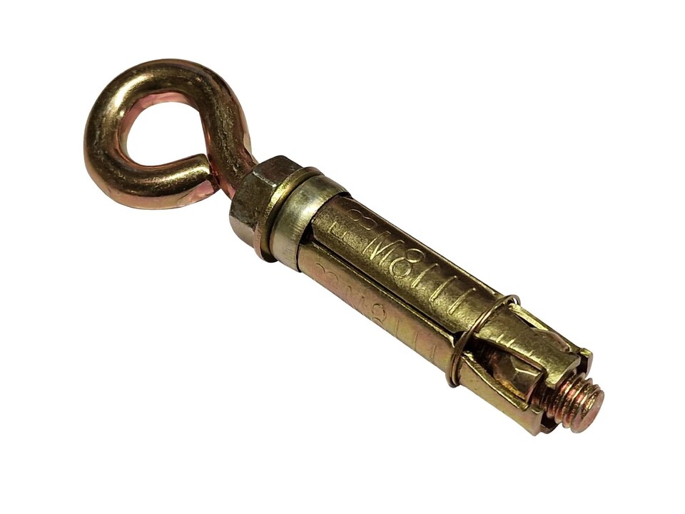 Concrete Ground Anchor Eye Bolts - M8 X 60MM - Pack of 50 (Threaded ...