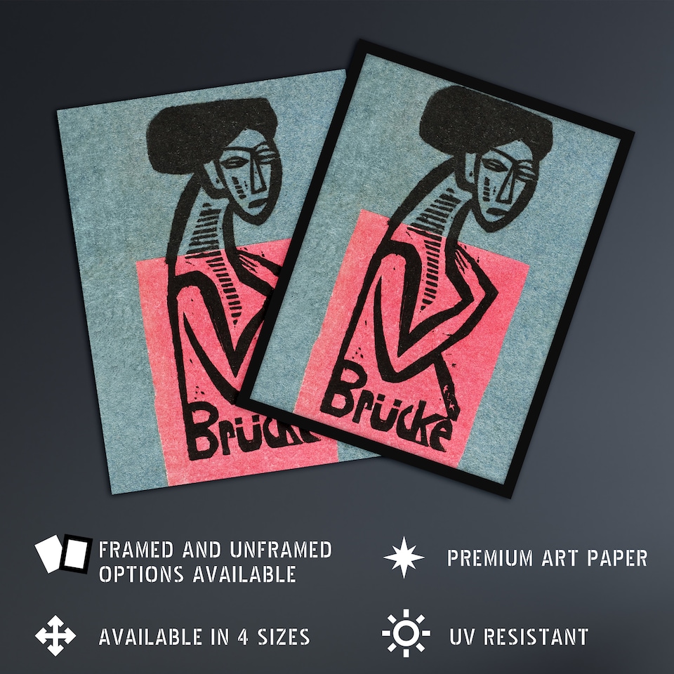 Die Brucke Artist Group Exhibition Kirchner Framed Wall Art Print 12X16 ...