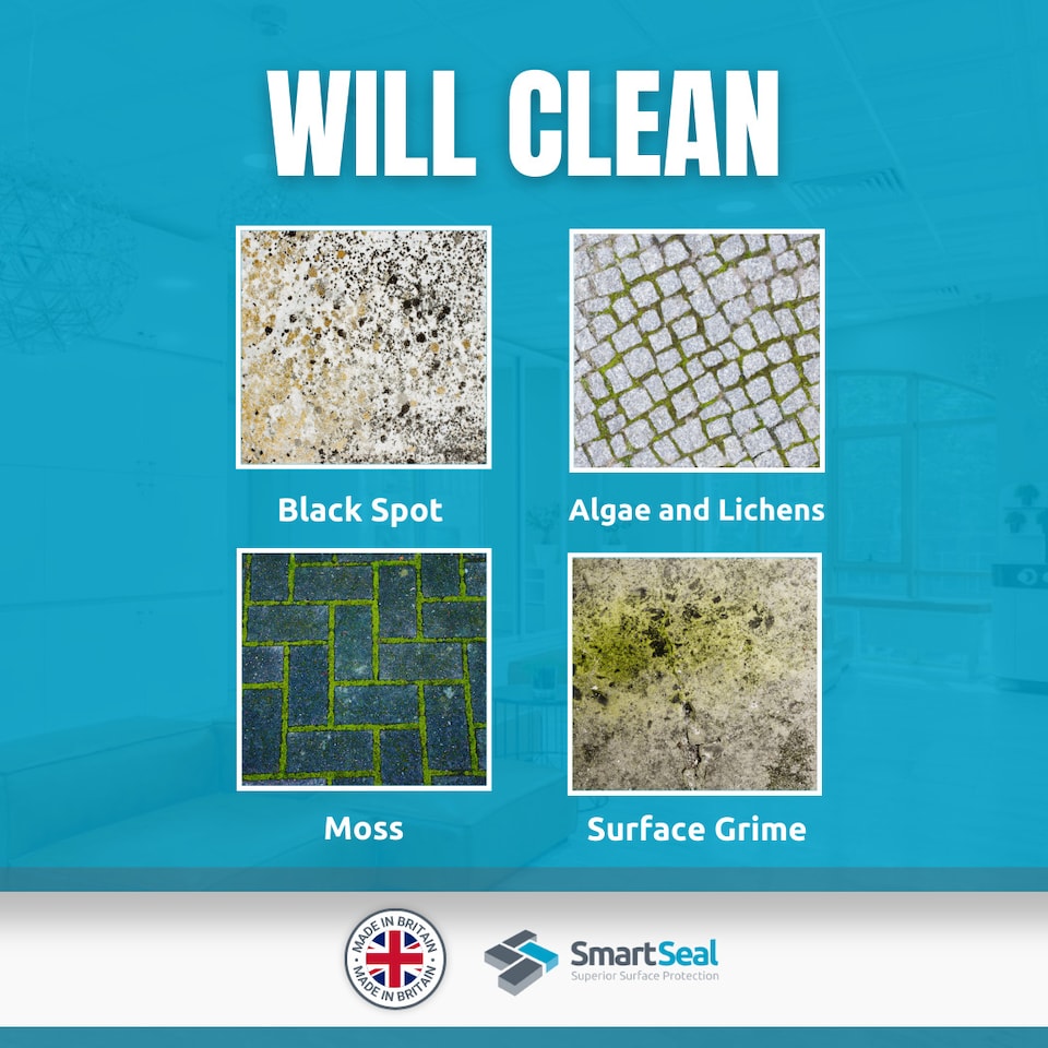 Smartseal - Driveway Cleaner Xtreme, Black Spot Drive Cleaner, Dirt and ...