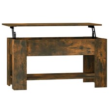 Coffee Table Smoked Oak 101x49x52 cm Engineered Wood - Tesco Groceries