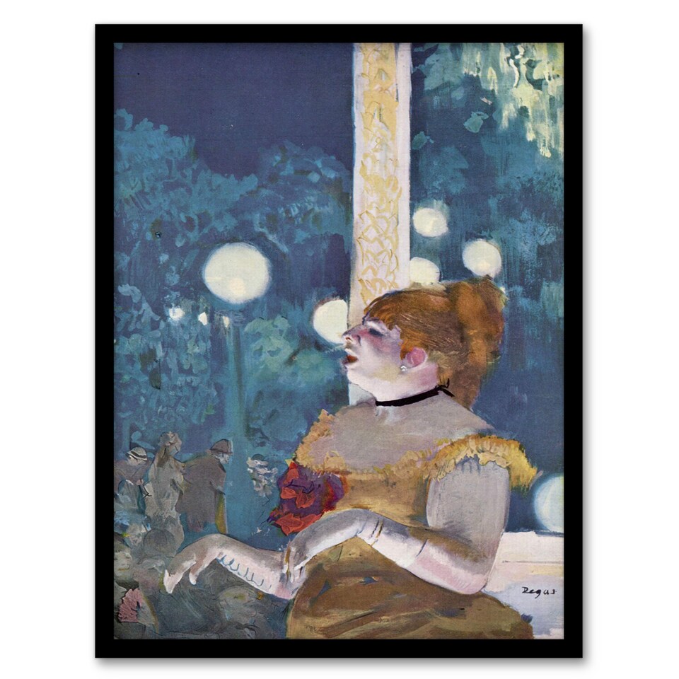 Edgar Degas Framed Wall Art Print Cafe Concert Song of the Dog Home ...