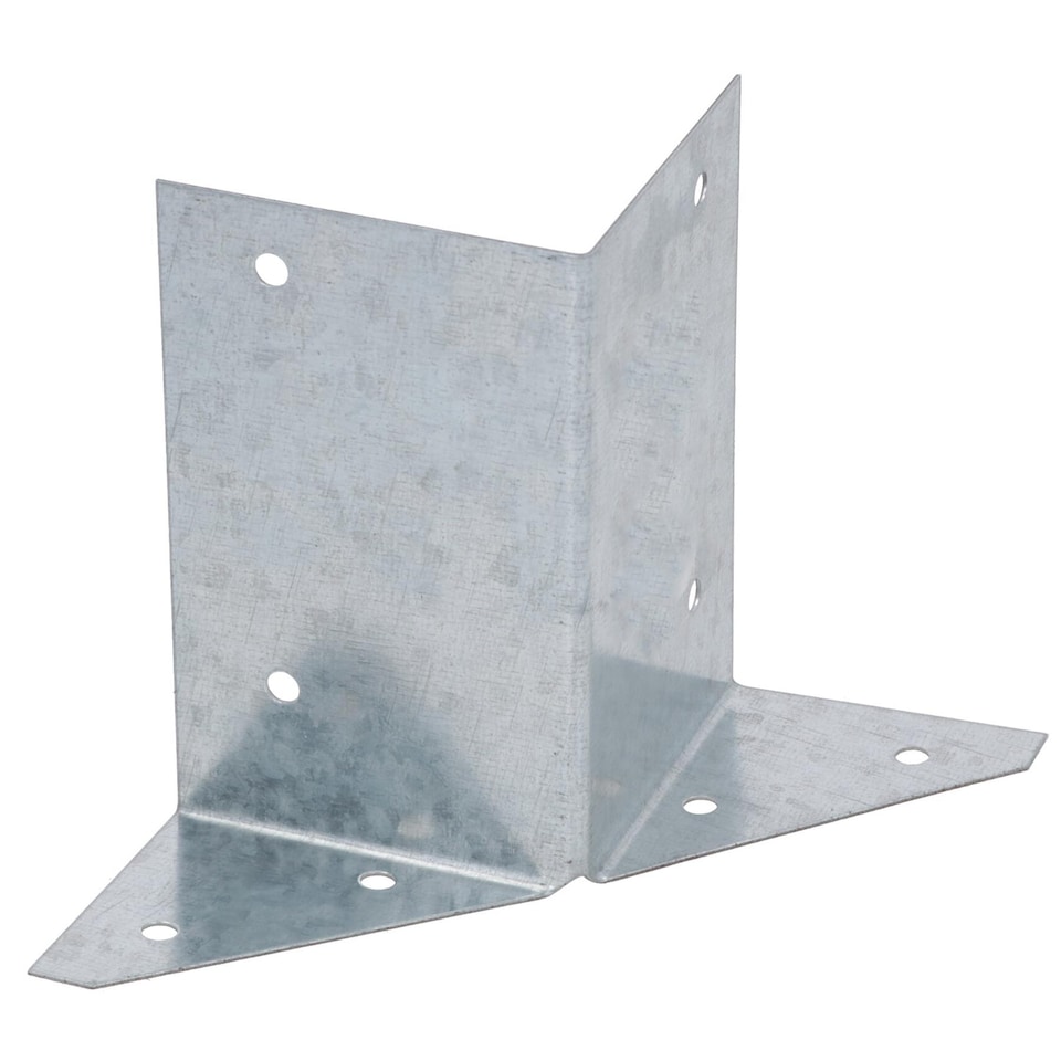 Arris Rail Bracket Fence Post Support Galvanised 100mm Panel Repair ...