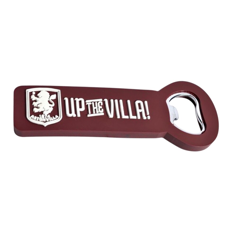 Aston Villa FC Up The Villa Crest Bottle Opener Fridge Magnet | Red ...