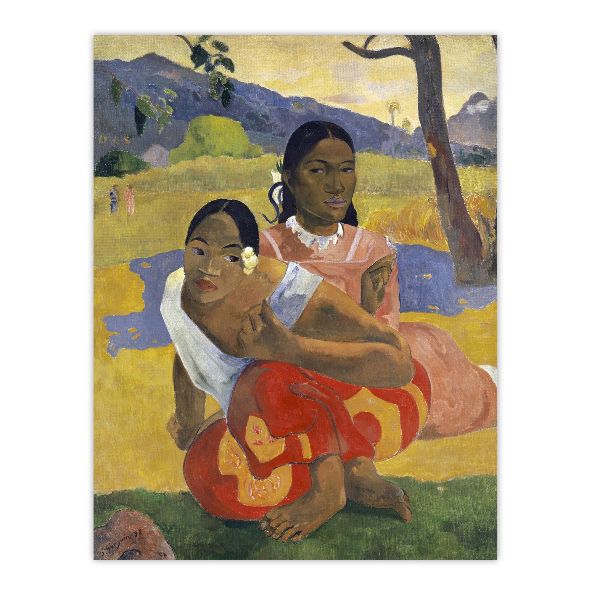 When Will You Marry Tahiti Women Paul Gauguin Huge Wall Art Print 18X24 ...