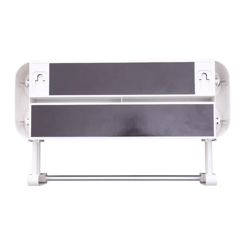 Living and Home Dual-Layer Magnetic Wrap Dispenser with Cutter | White ...