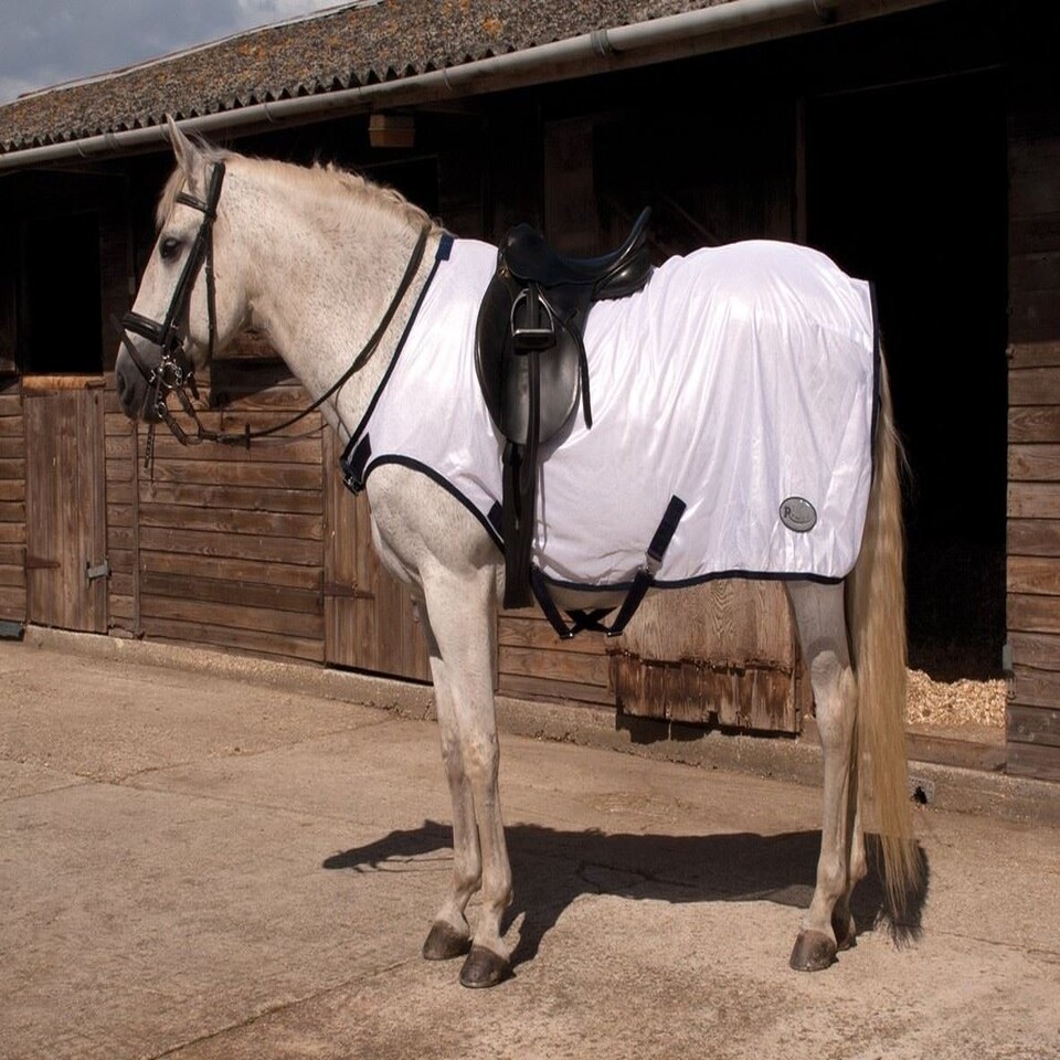 Rhinegold Ride On Fly Rug White | Size: 6ft 0 Colour: White - Tesco ...