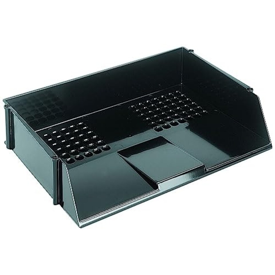 Q-Connect Wide Entry Letter Tray - Black - Tesco Groceries