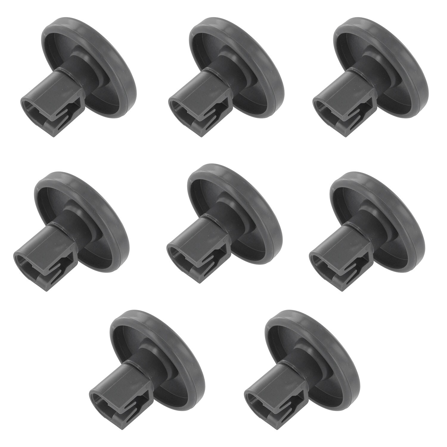Reliapart Dishwasher Lower Basket Wheels 8 Pack for Zoppas PS45 PS505E ...