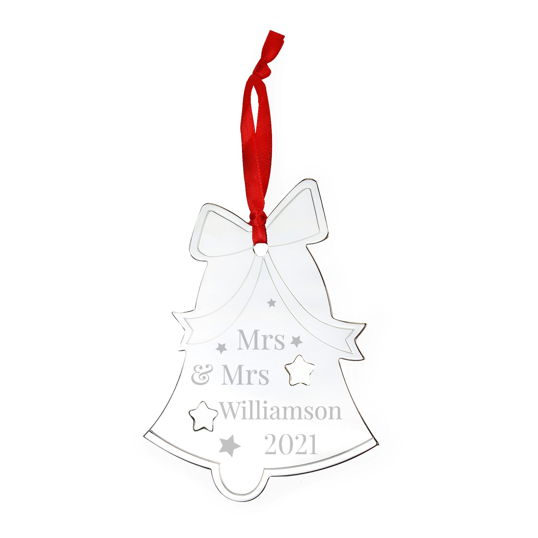 Personalised Mr & Mrs Bell Tree Decoration - Tesco Groceries