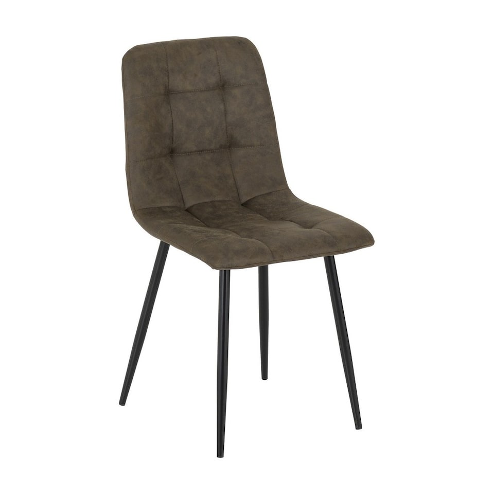 Fenton Indoor Dining Chair (Pack of 4) - L55 x W44 x H86.5 cm - Olive ...