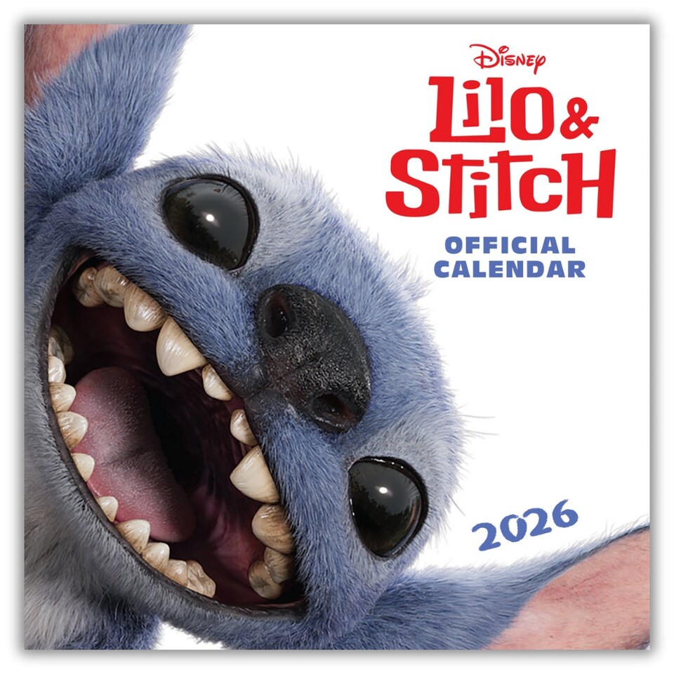 DISNEY LILO & STITCH MOVIE 2026 SQUARE CALENDAR - Tesco Groceries