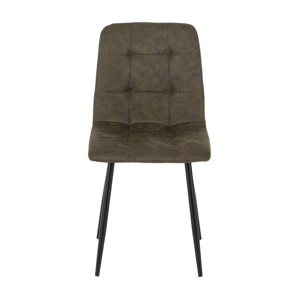 Fenton Indoor Dining Chair (Pack of 4) - L55 x W44 x H86.5 cm - Olive ...