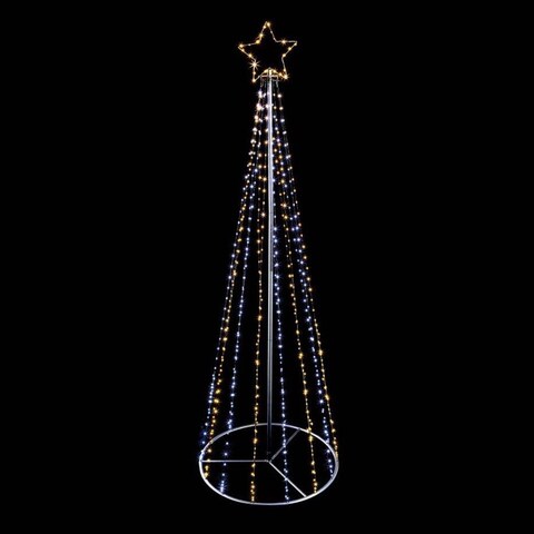 Premier MicroBrights Christmas Tree Light Up 595 LED Warm White 2.1m ...
