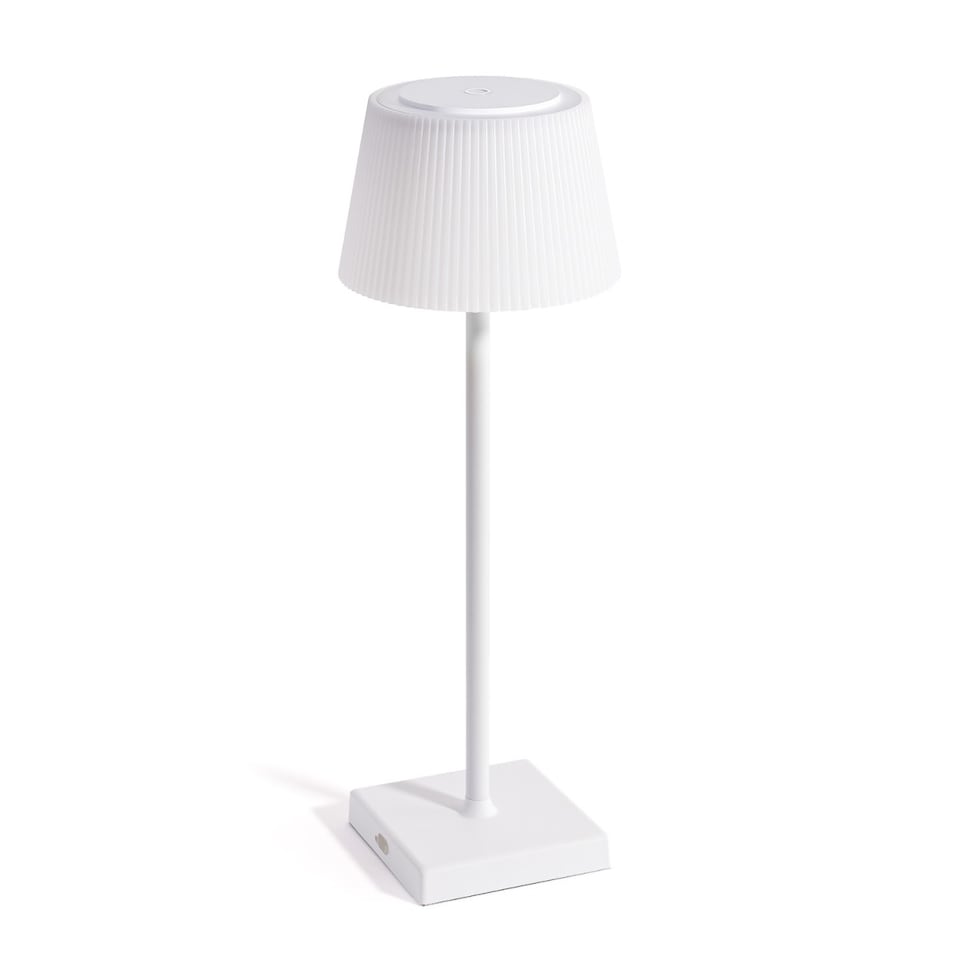 Auraglow Rechargeable Cordless LED Table Lamp - CAPRI | White | White ...