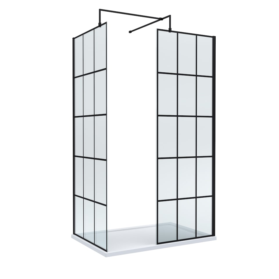 Balterley Glass Walk In Wetroom Screens with Framed Design and Shower ...