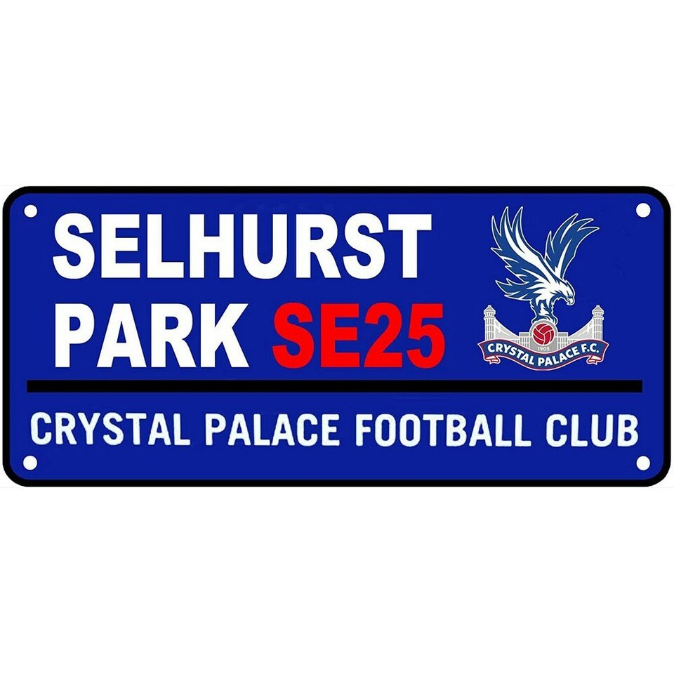 Crystal Palace FC Selhurst Park SE25 Street Sign - Blue - One Size ...