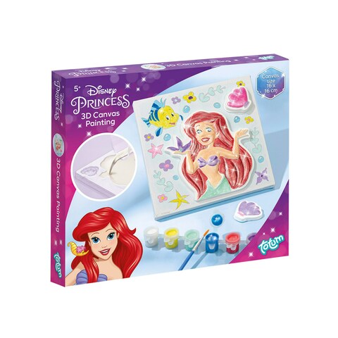 Totum Disney Princess Decorating Canvas with Plaster Figures - Tesco ...