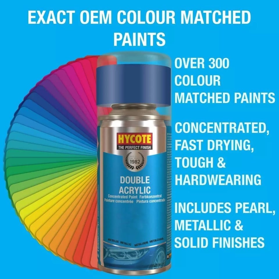 Hycote Colour Spray Paint XDVW504 Volkswagen Mars Red No.2 150ml x3 ...