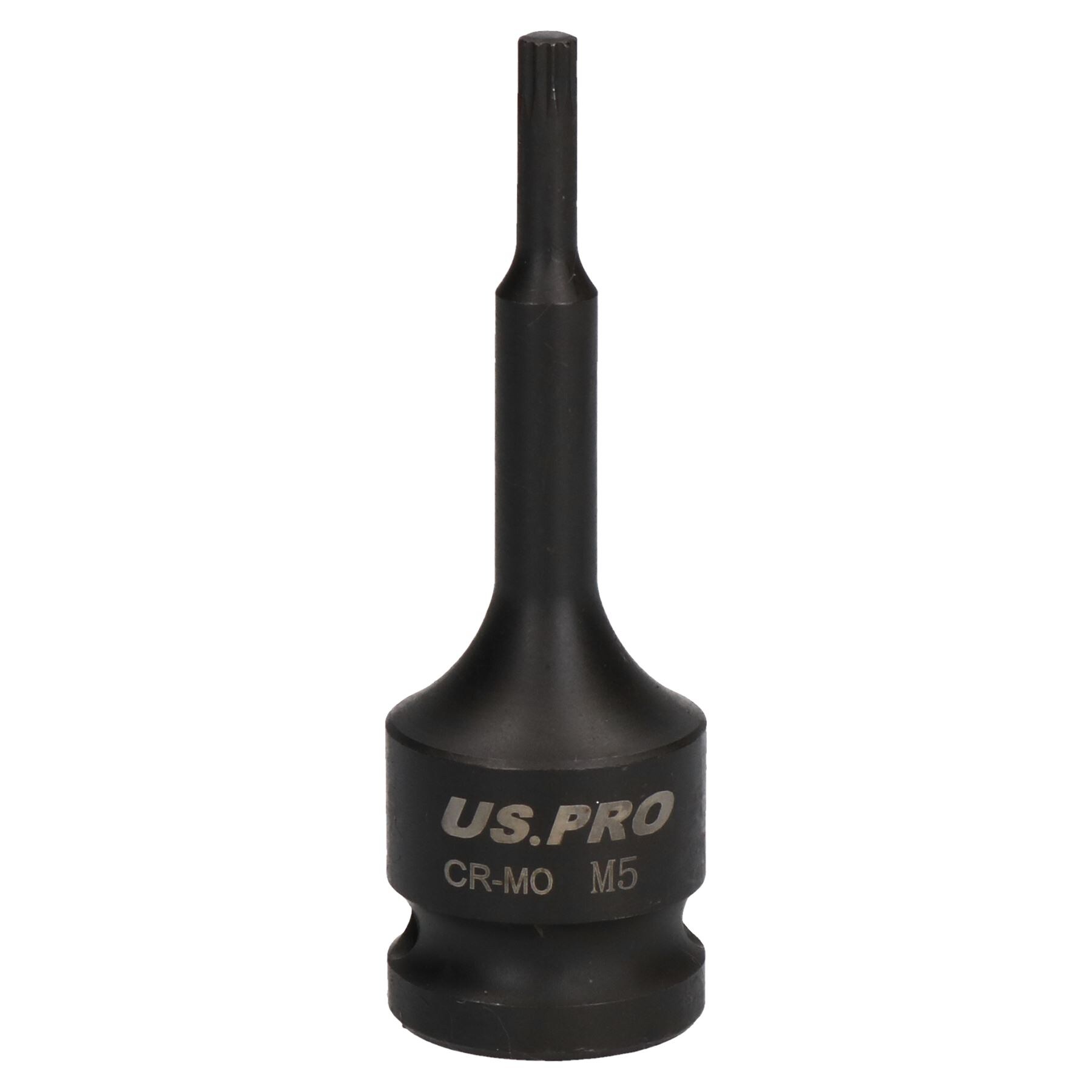 M5 x 78mm Spline Bit Triple Square Impacted Extra Long 1/2" Drive Male ...