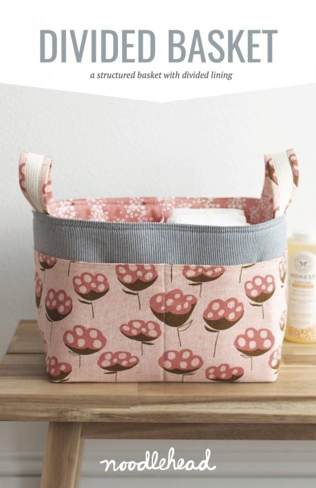 Noodlehead Divided Basket Paper Sewing Pattern – Bag, Easy - Tesco ...