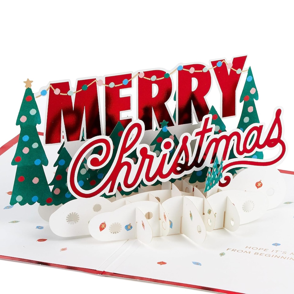 Paper Wonder Pop Up Christmas Card Signature Collection - Tesco Groceries