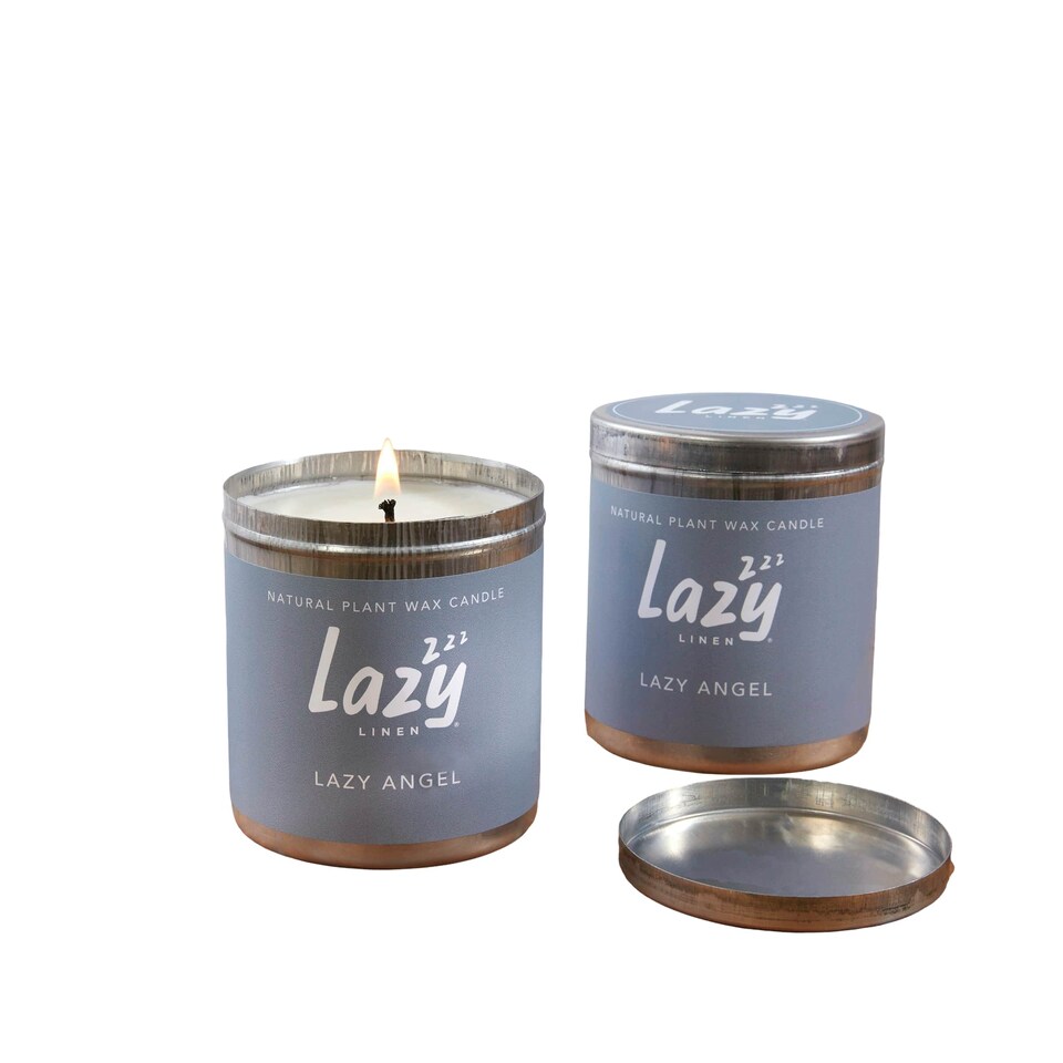 Lazy Angel Candle Metal Tin Refills Twin Pack - Tesco Groceries