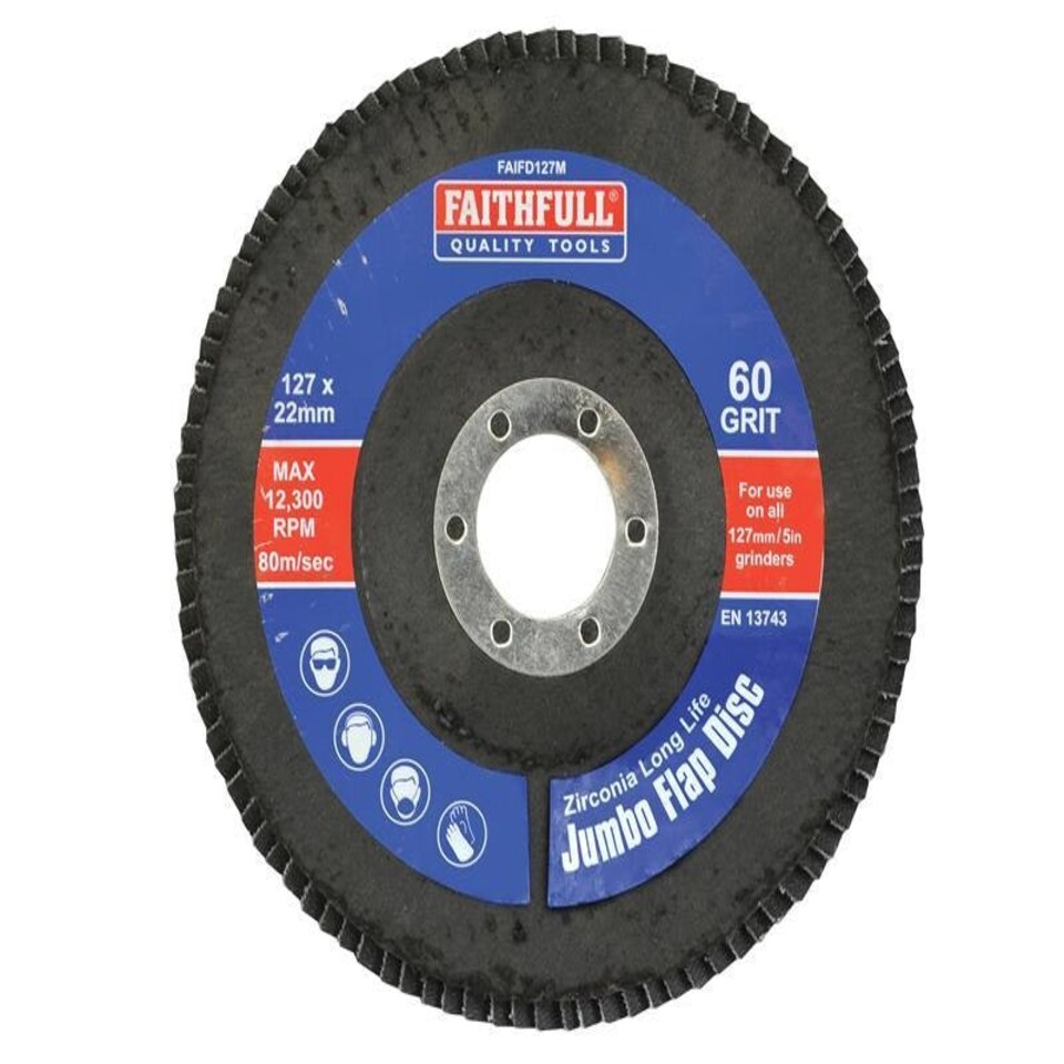 Faithfull Flap Disc 127Mm Medium - Tesco Groceries