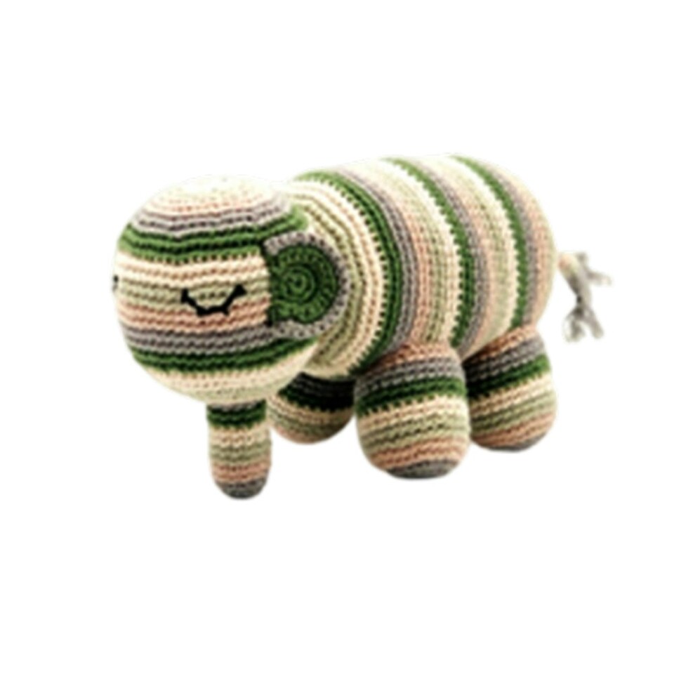 Crochet Baby Soft Toy Elephant stripy - Tesco Groceries