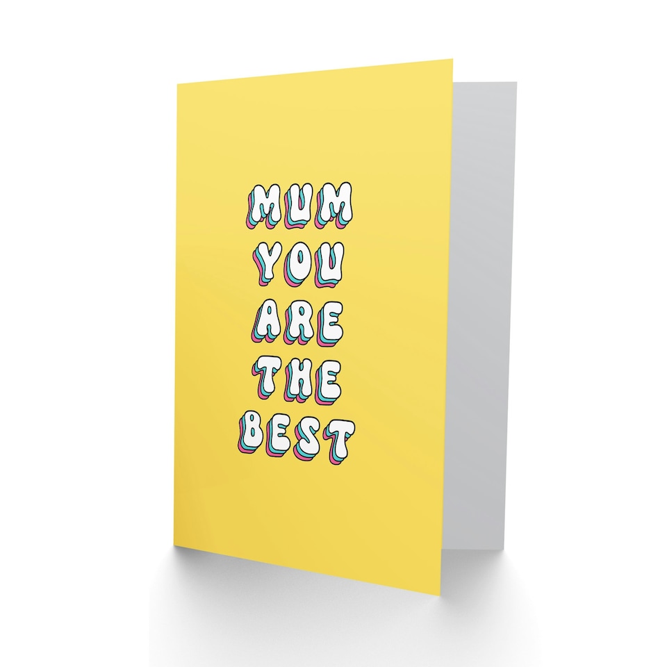 Mothers Day Card You Are Best Modern Bright Bold Mum Card - Tesco Groceries