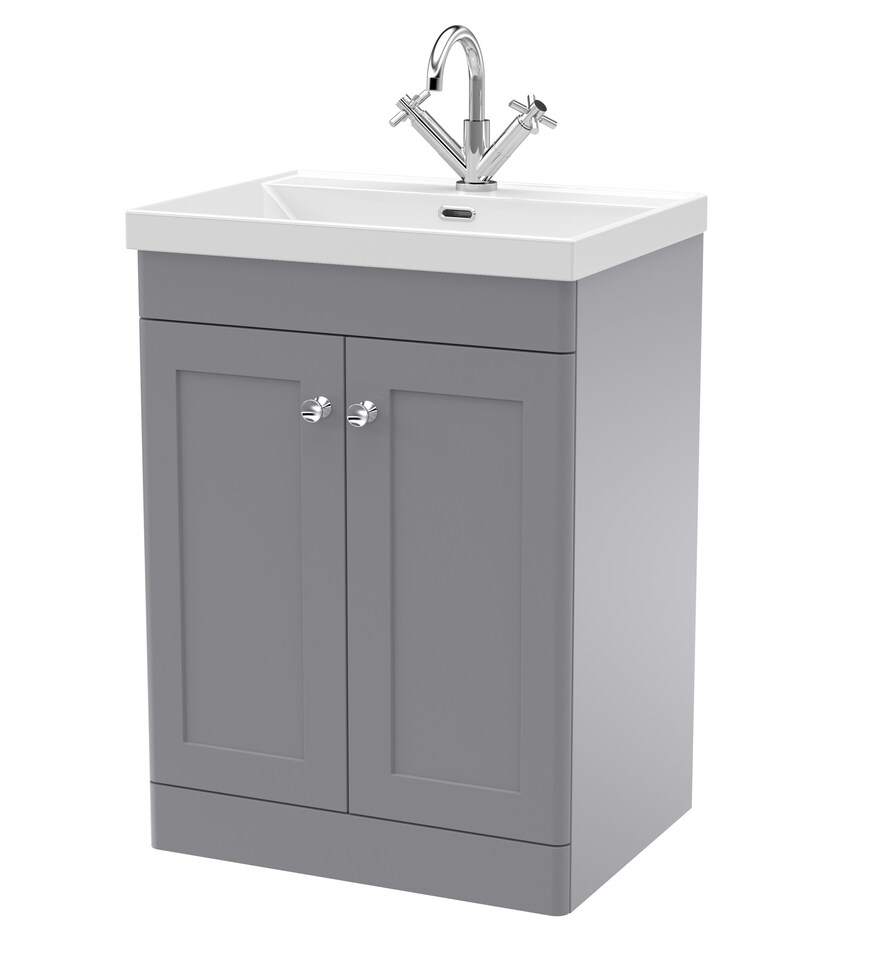 Balterley Swynnerton Traditional 2 Door Floor Standing Vanity Unit with ...
