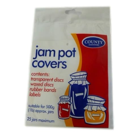 Pack of 25 Jam Pot Covers - Tesco Groceries