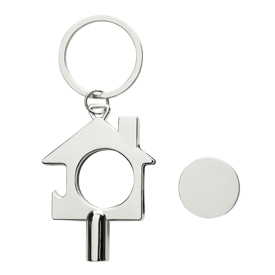 XD Collection 3 in 1 Zinc Alloy Recycled Keyring - Silver - One Size ...