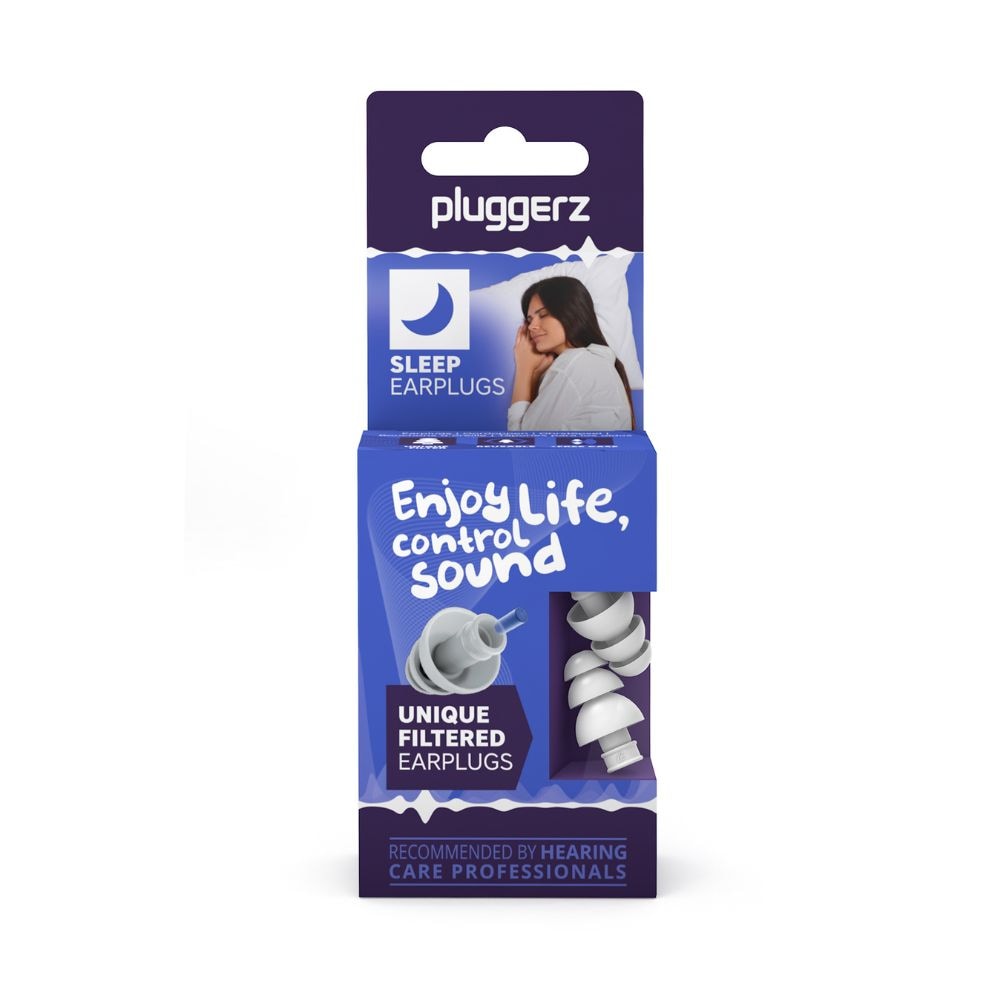 Pluggerz Enjoy Sleep Earplugs, Reusable Silicone Ear Plugs with Filter ...