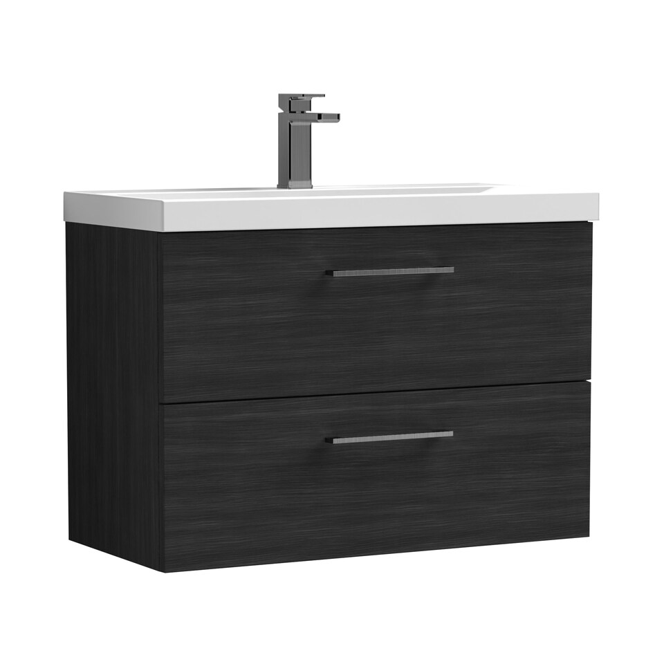 Balterley Wall Hung Bathroom 2 Drawer Vanity Unit and 1 Tap Hole ...