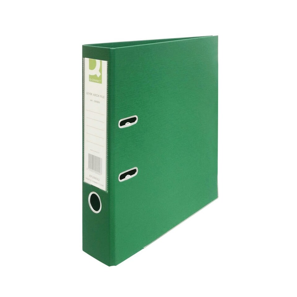 Pack of 10 70mm Green Foolscap Polypropylen Lever Arch Files - Tesco ...