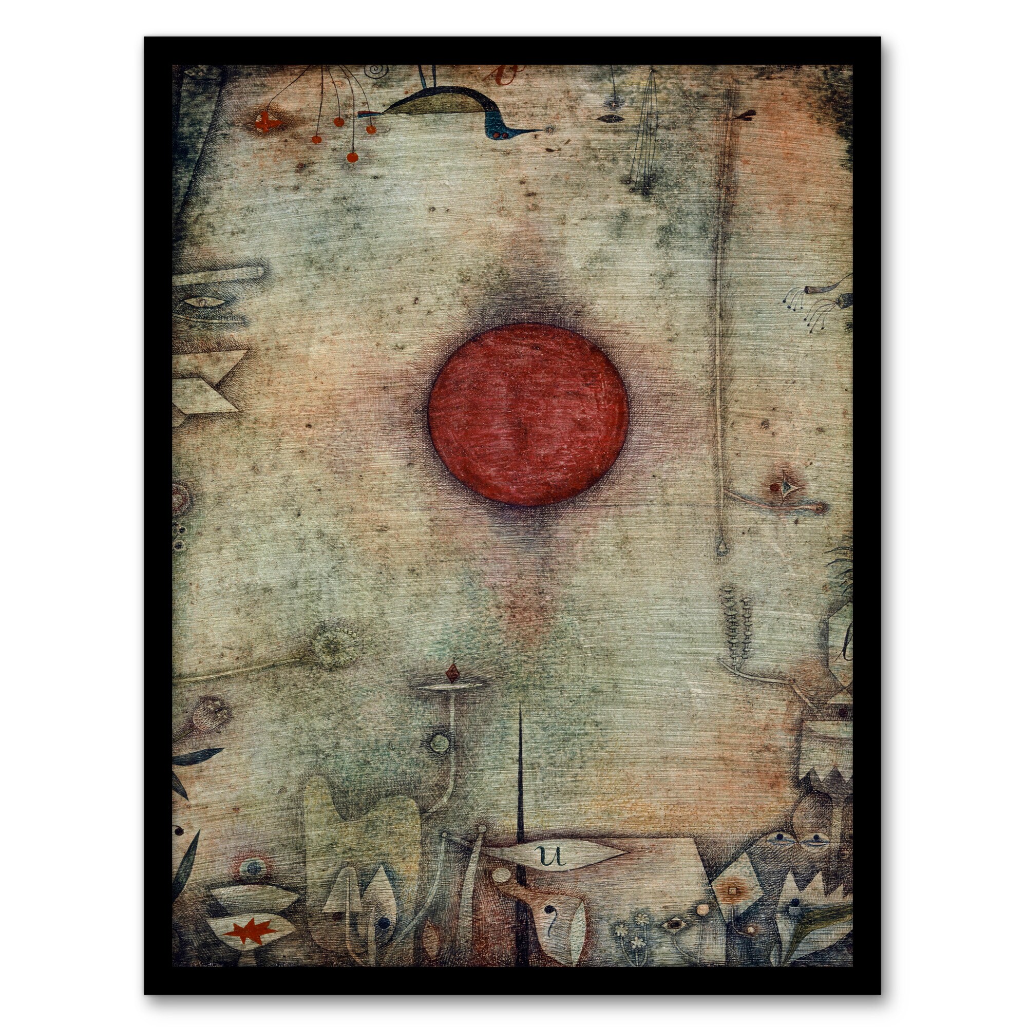 Paul Klee Framed Wall Art Ad Marginem At The Edge Abstract Painting ...