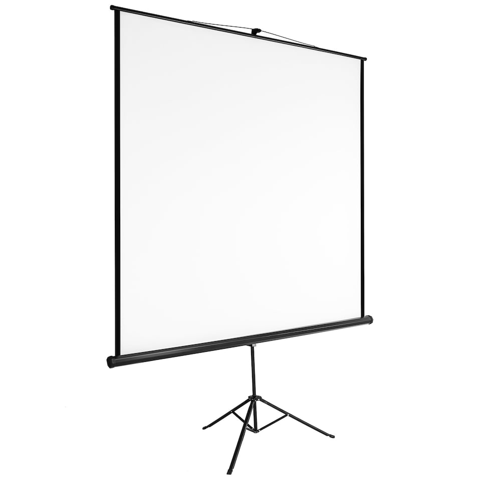 Projector Screen - extendable, with sturdy, foldable tripod, for HD and ...