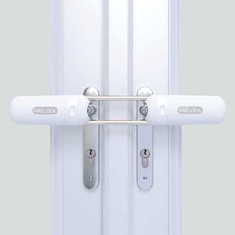 Patlock Instant French Door Security Lock | White - Tesco Groceries