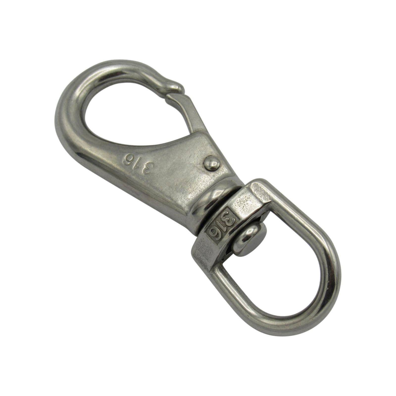 Quick Release Snap Hook with Fixed Eye Size 3 (118MM Stainless Steel ...