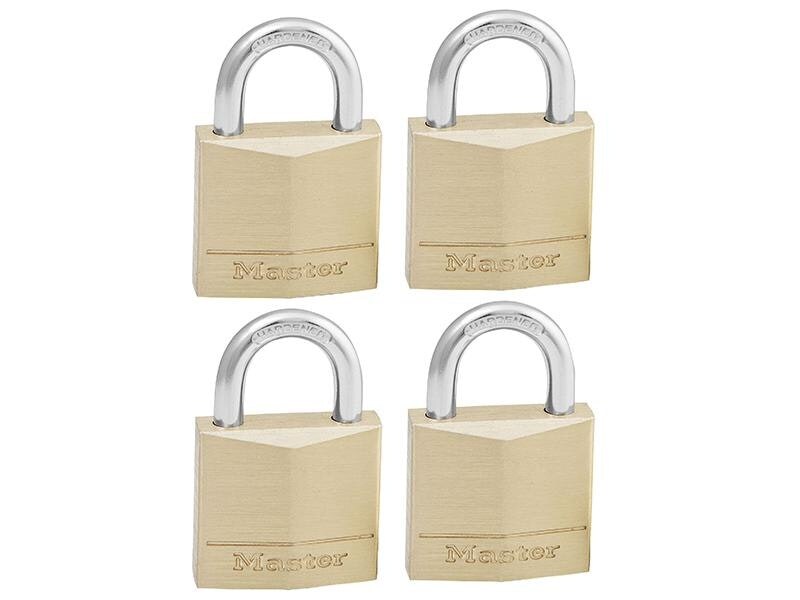 Master Lock Solid Brass 30Mm Padlock 4-Pin - Keyed Alike X 4 - Tesco ...