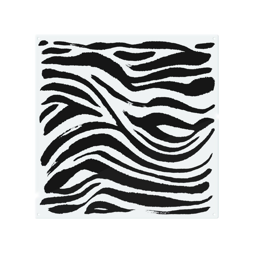 Zebra Stripes Print Splash Back | White - Tesco Groceries