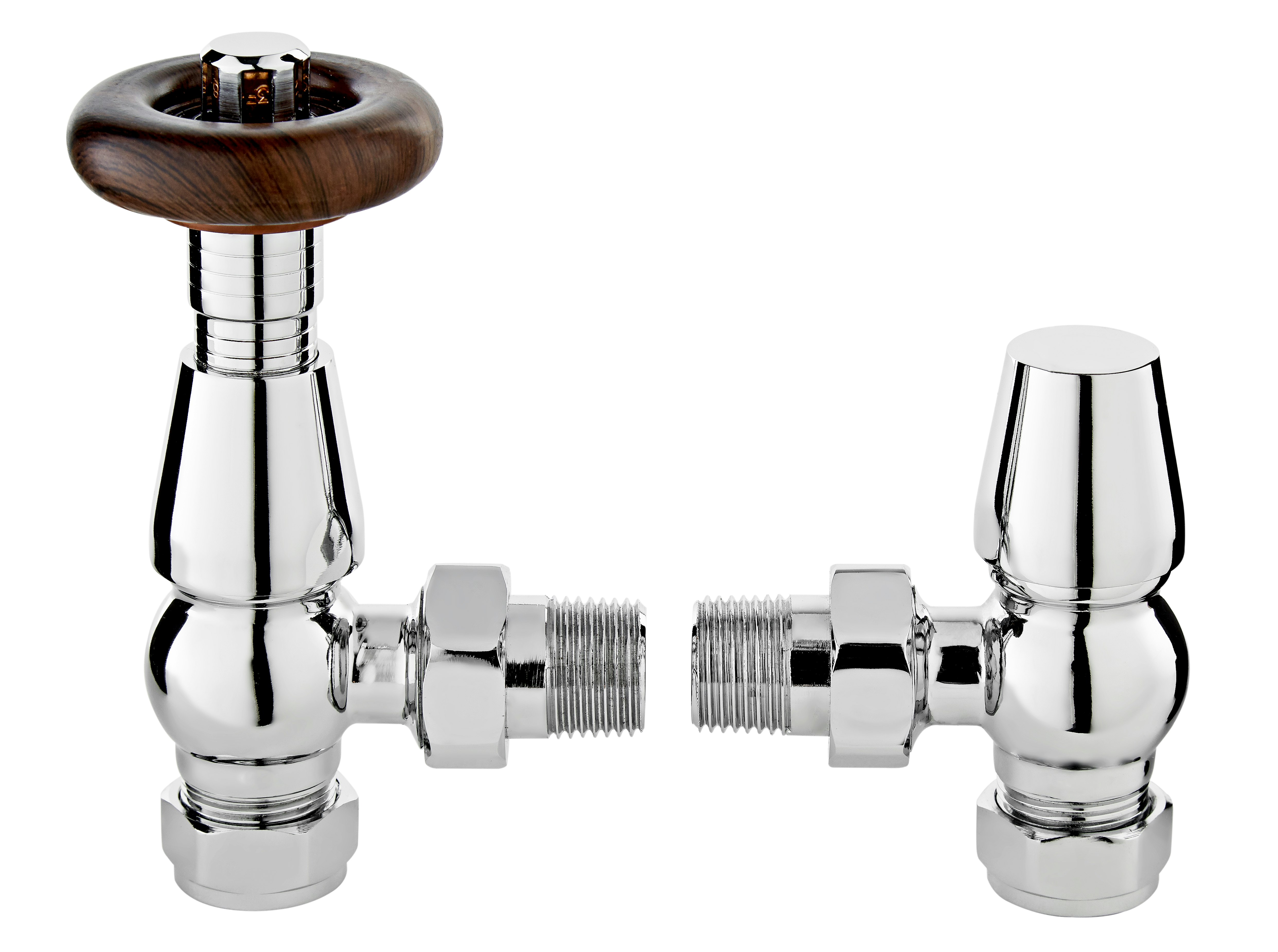 Heating Accessories Camden Angled Thermostatic Valve, Chrome - Tesco ...
