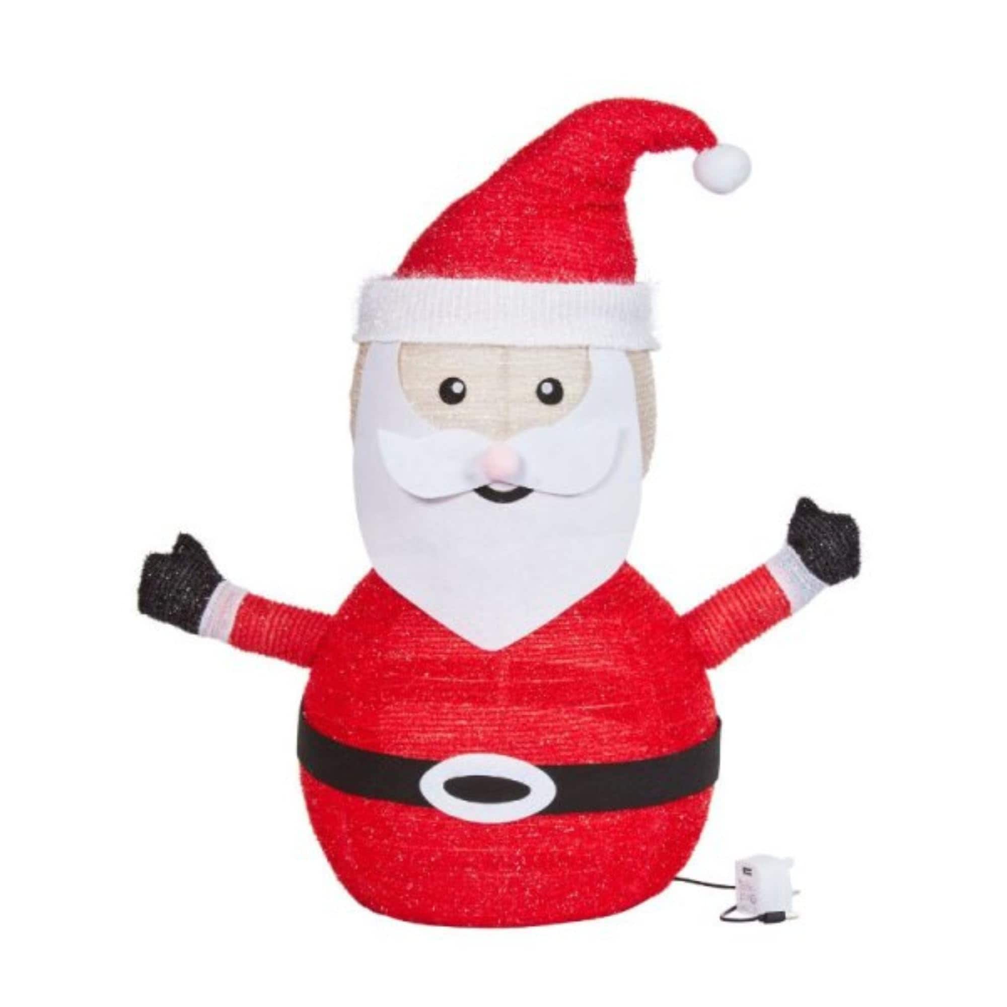 72cm Battery Operated Light up Pop up Christmas Santa with Warm White ...