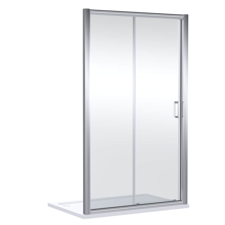 Balterley Contemporary Glass Sliding Reversible Sliding Shower Door ...