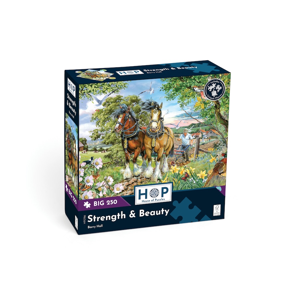 Strength & Beauty BIG 250 Piece Jigsaw Puzzle - Tesco Groceries