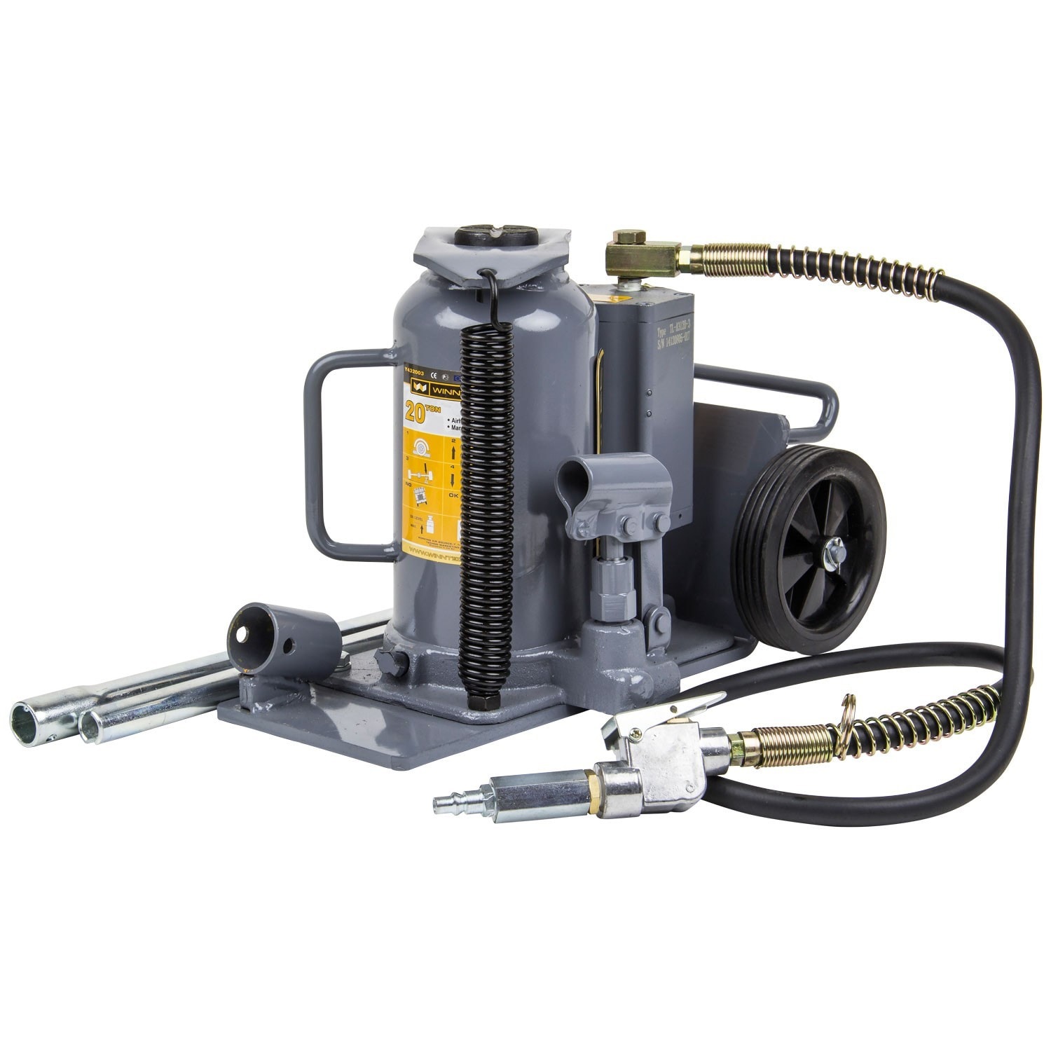 WINNTEC 20 TON Trolley Bottle Jack - L43 x W26 x H28 cm - Tesco Groceries