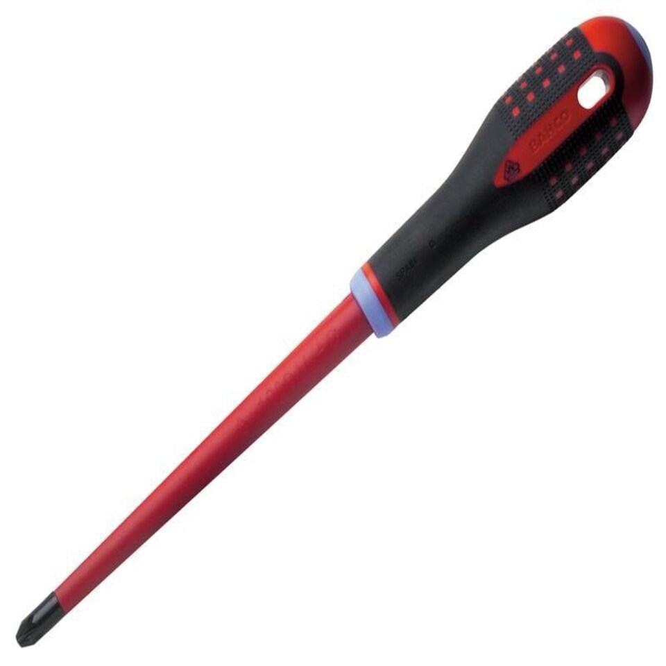 Bahco ERGO Slim VDE Insulated Pozidriv Screwdriver PZ2 x 80mm - Tesco ...