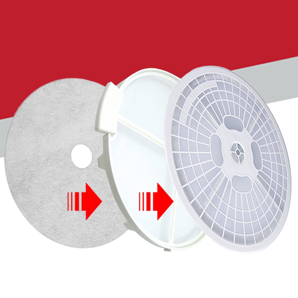 SPARES2GO Cloth Exhaust + Air Intake Filters for Bush DHB7VTDW DHB7VTDB ...